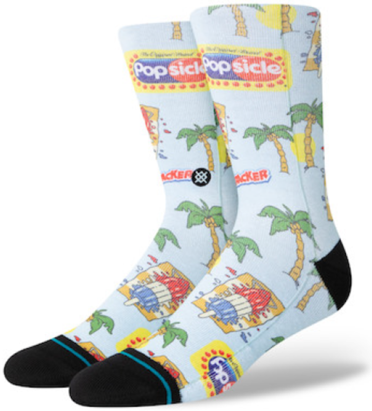 Stance Socks Unisex Good Pops Popsicle Crew Light Blue – Baggins Shoes
