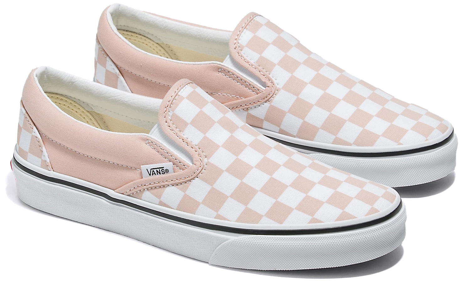 Vans Classic Slip-On Checkerboard Rose Smoke – Baggins Shoes