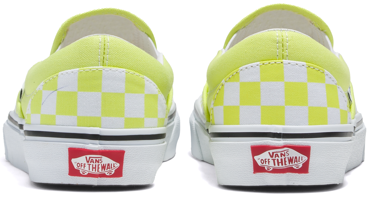 Vans Kids Classic Slip-On Checkerboard Evening Primrose – Baggins Shoes