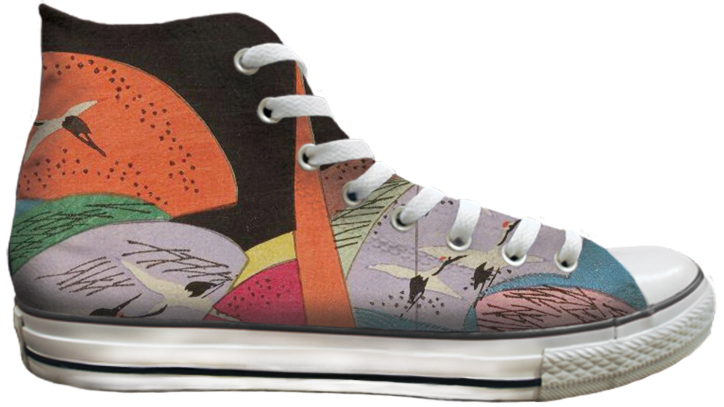 Baggins Original Hi Tops Cranes – Baggins Shoes