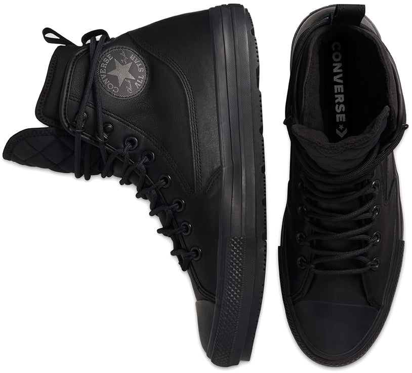 Converse Chuck Taylor All Star Hi Tops All Terrain Leather Mono Black ...