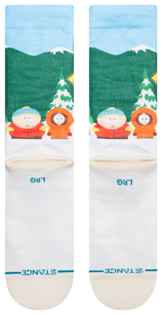 Stance Socks Unisex South Park Bus Stop Vintage White – Baggins Shoes