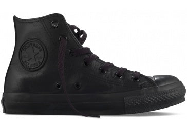 Converse Chuck Taylor All Star Hi Top Leather Black Monochrome ...